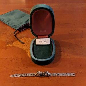 Gucci | Accessories | Gucci Tiger Head Gourmette Silver Bracelet | Poshmark